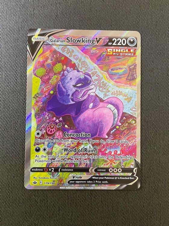 Pokemon Galarian Slowking-V (179/198) Alt art | Kaufen auf Ricardo