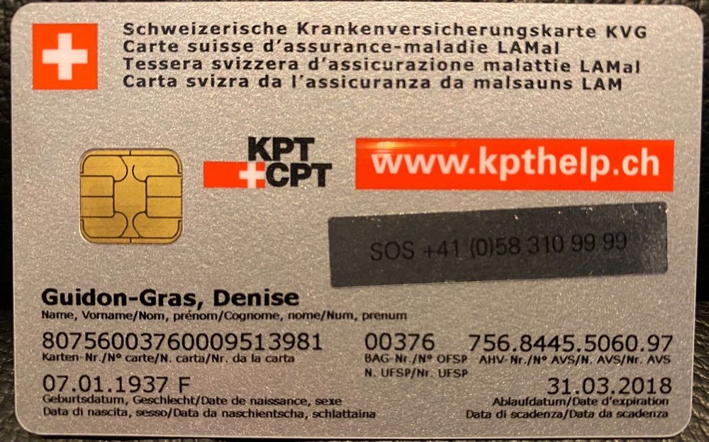 Carte KPT (Gebraucht) in Lausanne für CHF 0.25 – mit Lieferung auf ...