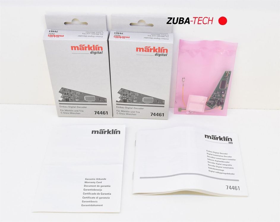 2x Märklin 74461 Einbau-Digital-Decoder für C-Gleis Weichen (Neu ...