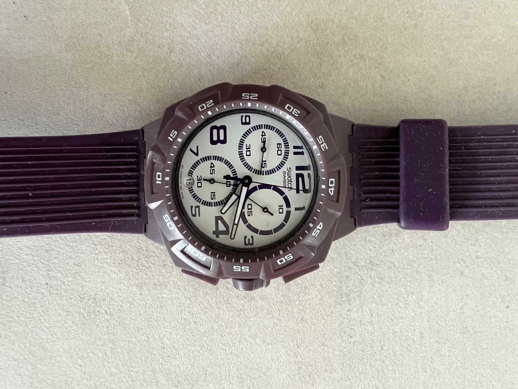 Swatch Chronograph Purple Funk (Gebraucht) in Luzern für CHF 20 – mit ...