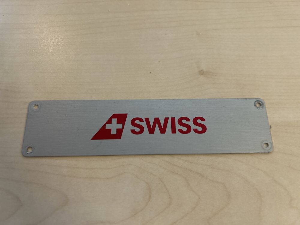 Swiss Flugzeug Trolley Schild | Kaufen auf Ricardo