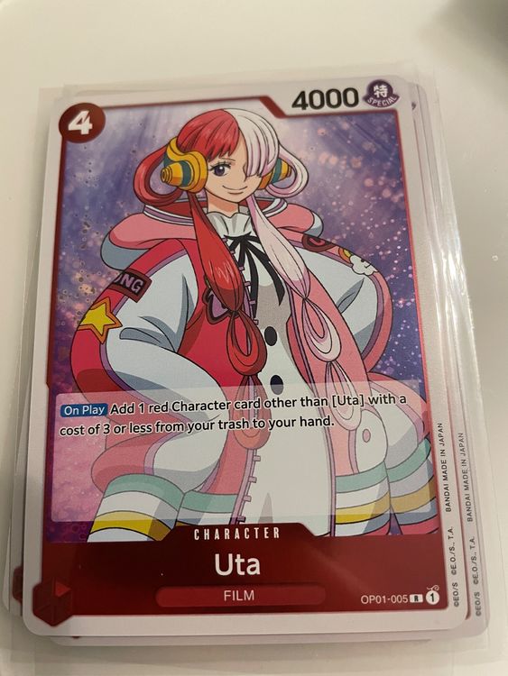 One Piece TCG OP01-005 Uta R (3x) (Neu (gemäss Beschreibung)) in ...