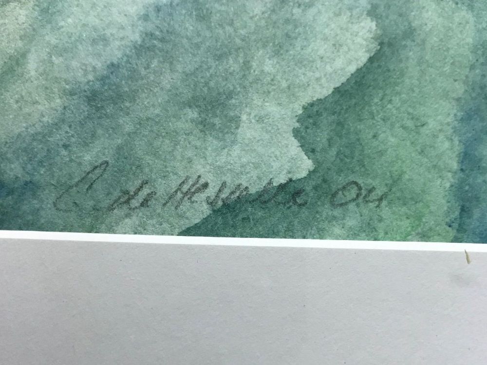 Grete de Hesselle - Mohnblumen (Aquarell, sign. & datiert) (Gebraucht) in Hünenberg für CHF 150 ...