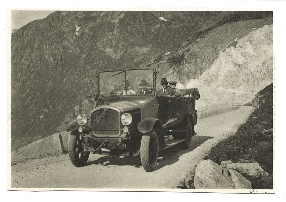 Furka-Pass UR offenes Saurer-Postauto - Gletscher - um 1930 (Gebraucht) in Engelburg für CHF 18. ...