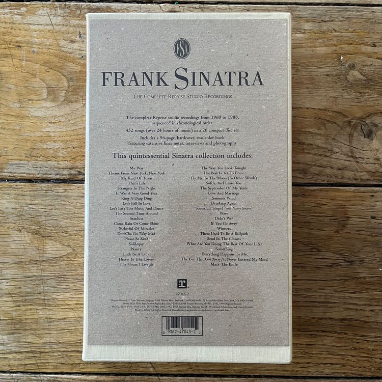 Frank Sinatra The Complete Reprise Studio Recordings CD-Box (Neu und ...