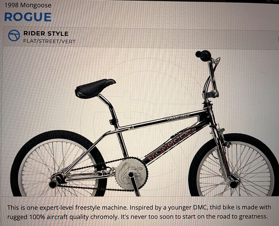 Vintage BMX Mongoose Rogue (Gebraucht) in Einigen für CHF 487 – nur ...