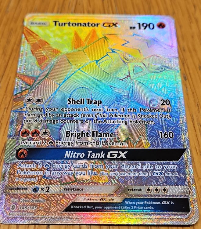 Turtonator GX RAINBOW Rare Pokemon Card (Neu (gemäss Beschreibung)) in ...