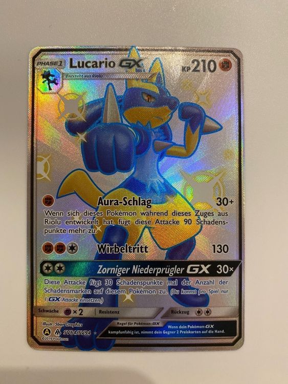 Pokemonkarte Lucario GX Shiny (Neu (gemäss Beschreibung)) in für CHF 35 ...