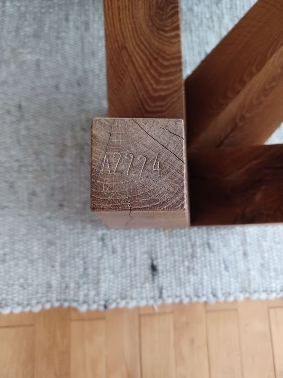 E15 Hocker Beistelltisch Backenzahn Eiche Kernholz Design | Kaufen auf ...