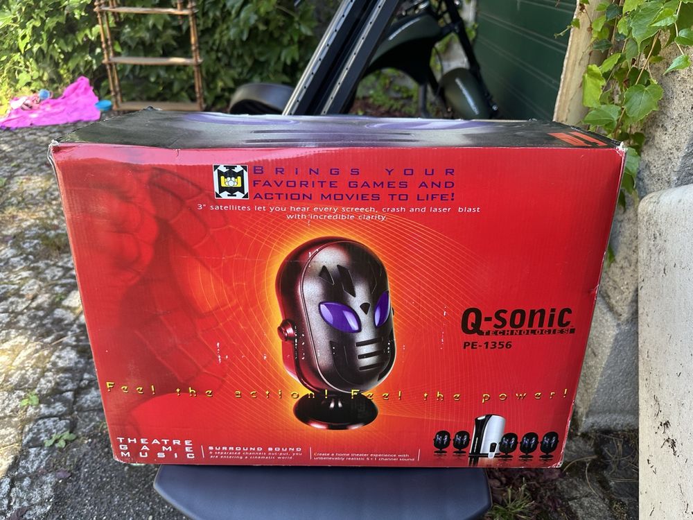 Q-Sonic PE-1356 Surround Sound System Retro Lautsprecher (Gebraucht) in ...