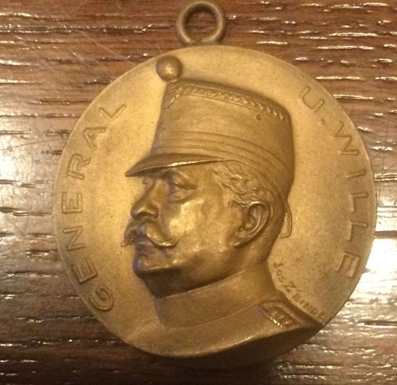 Médaille General U. Wille Grenzbesetzung 1914 (Gebraucht) in Valangin für CHF 5 – mit Lieferung ...