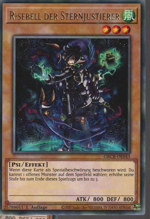 TCG YU-GI-OH! GRAND CREATORS GRCR DE 043 Risebell der Sternj (Neu (gemäss Beschreibung)) in ...