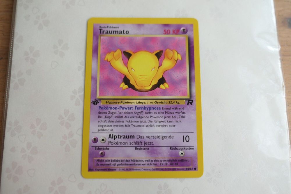 Traumato Pokemon Karte - 1st EDITION (Gebraucht) in Ettiswil für CHF 10 ...