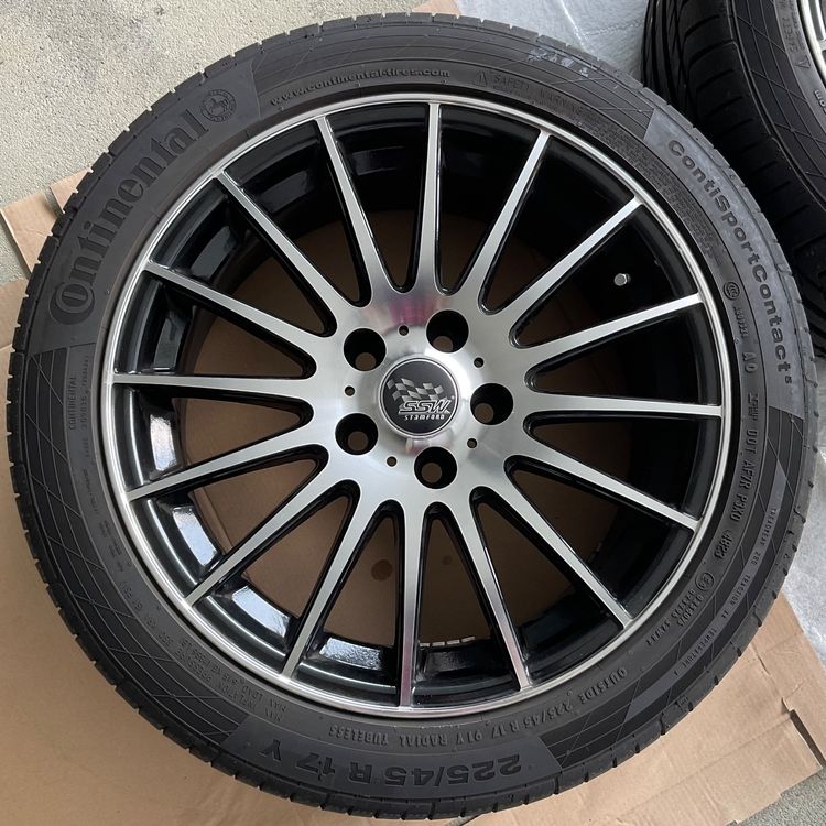 SSW Felgen + Continental Sommerreifen neu 2024 zu Audi A4 B7 (Gebraucht) in Schwyz für CHF 200 ...