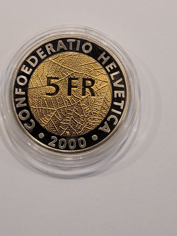 5 Franken Gedenkmünze 2000 Stgl. (Gebraucht) in Wetzikon ZH für CHF 9 – mit Lieferung auf ...