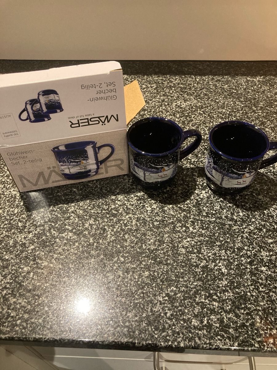 Mäser Glühwein Becher 2er Set Winter Weihnachten Neu! (Gebraucht) in ...