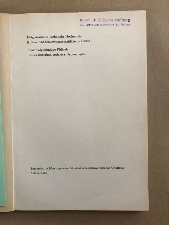 Arthur Rohn: Die Zukunft von Feld, Wald und Wasser 1958 (Gebraucht) in ...