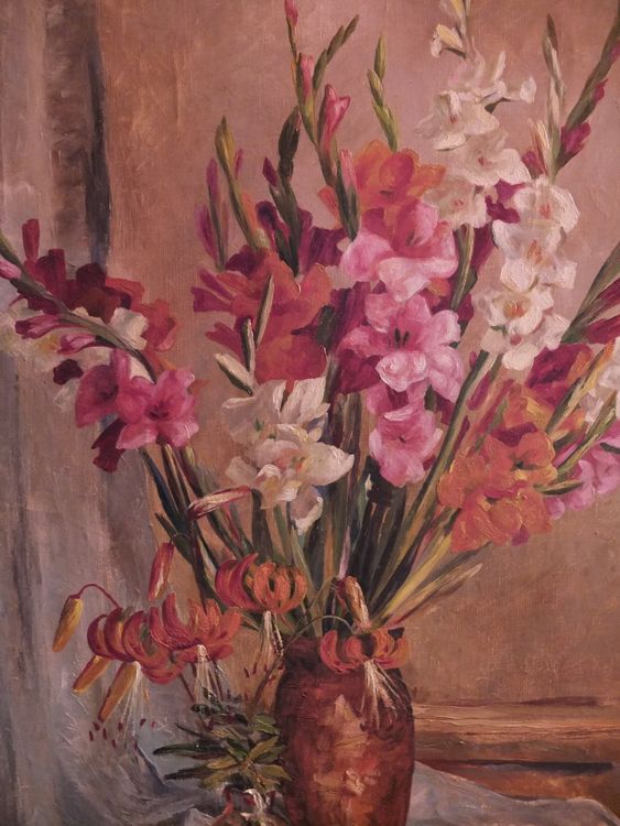 Berner Malerin Irma Herren 1896 - 1986 Ölbild Blumen Rahmen (Gebraucht) in St. Margrethen SG für ...