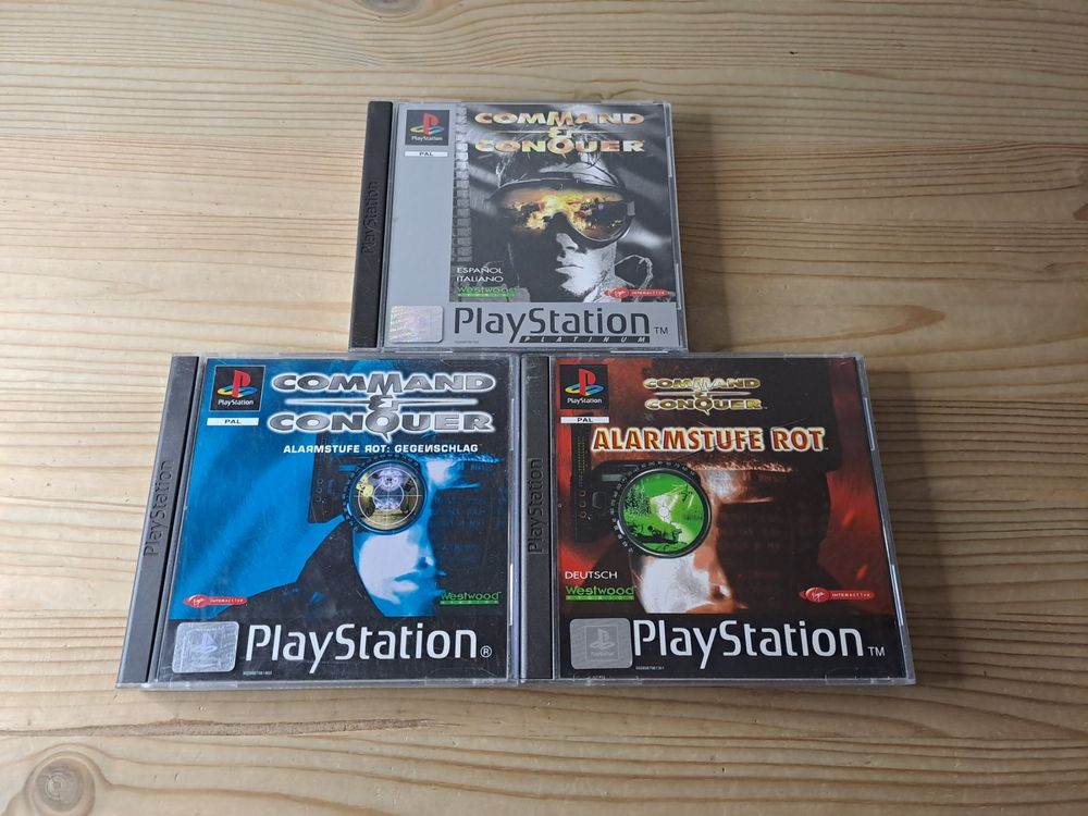 Command & Conquer PS1 Set: 1 + Alarmstufe Rot + Gegenschlag (Gebraucht ...