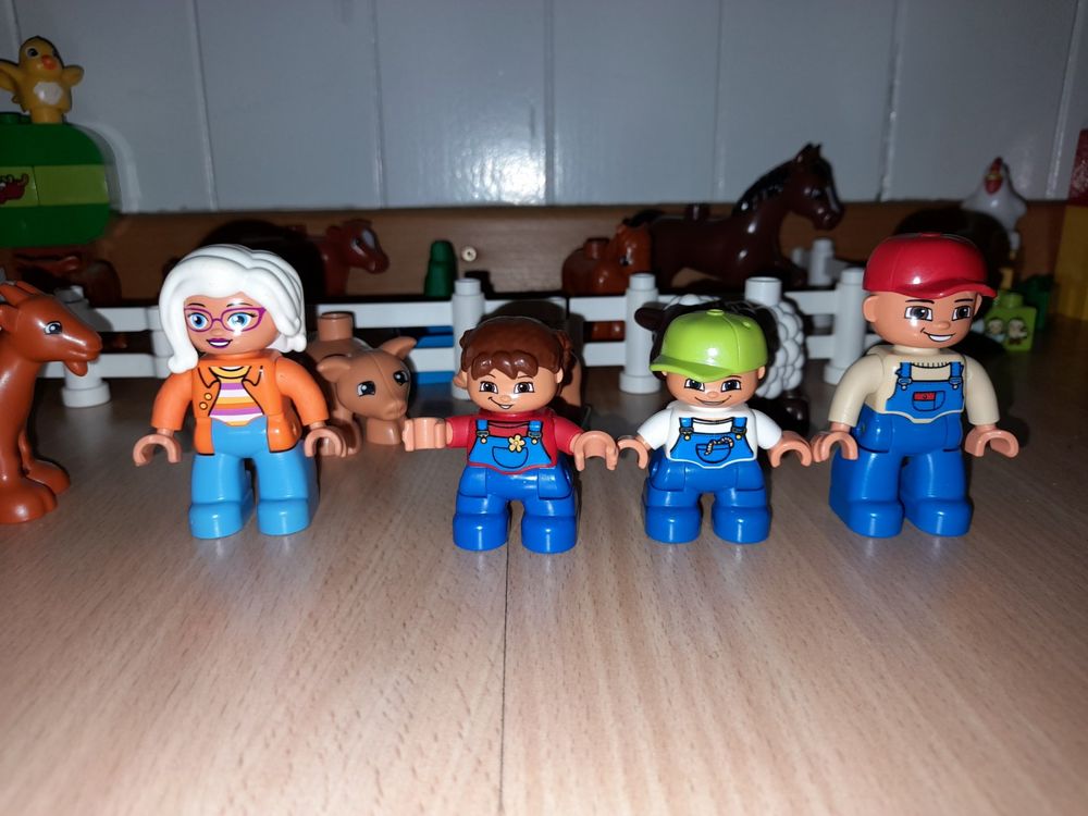 Lego Duplo Bauernhof Tiere und Familie mit Traktor | Kaufen auf Ricardo