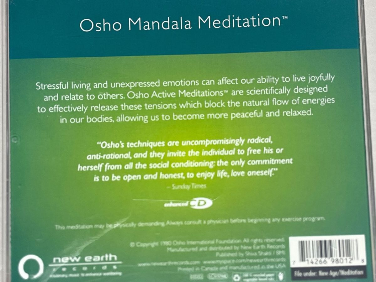 Osho - Mandala Meditation CD - New Age Yoga Activation (Gebraucht) in ...