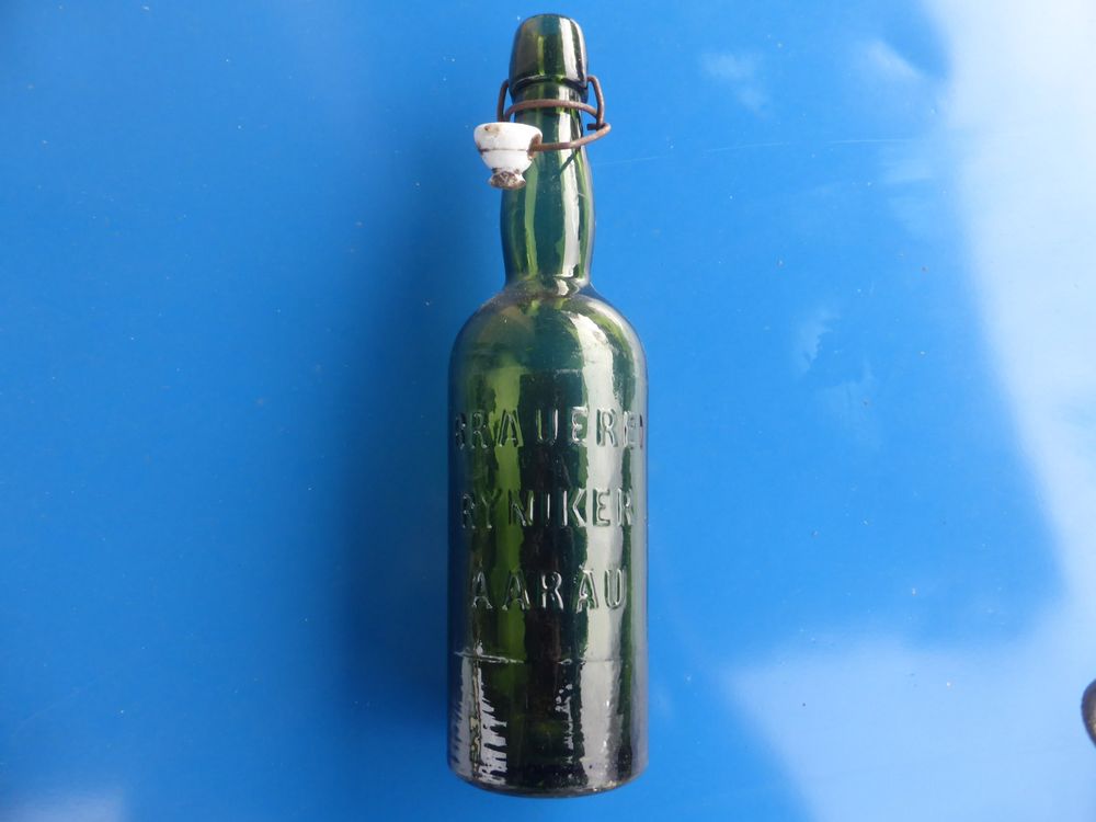 Bier Brauerei Ryniker Aarau, Bierflasche antik | Kaufen auf Ricardo