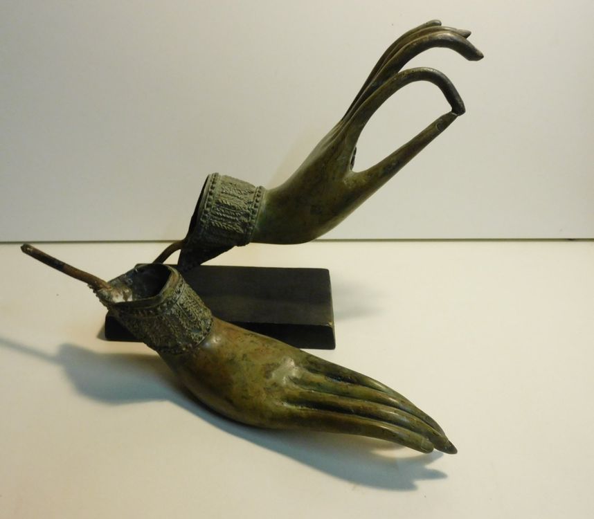 Skulpturen Hände Indische Tanzhände Bronce Eisen Handarbeit (Gebraucht ...