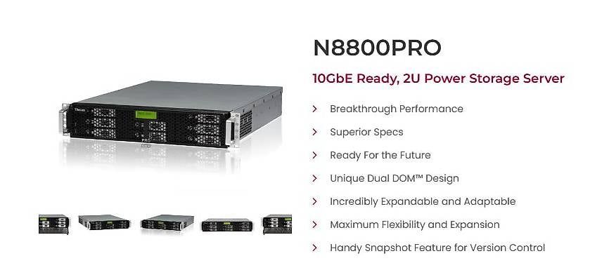 NAS THECUS N8800PRO con 8 Western Digital = 11'163GB (Usato) a orselina ...