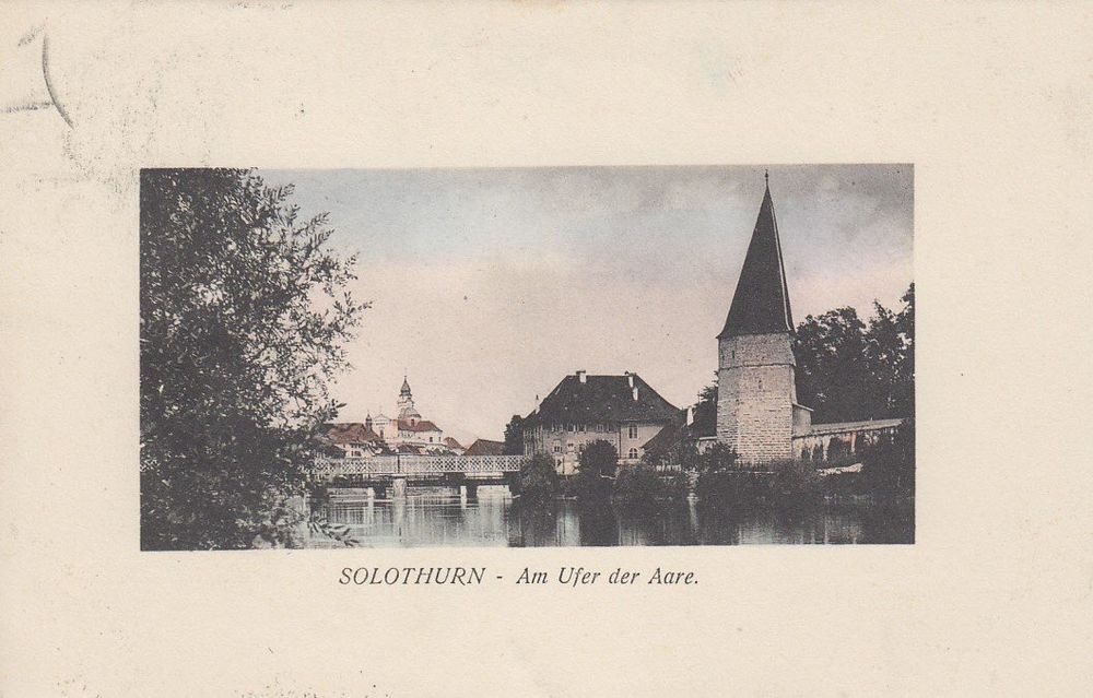 Solothurn SO - Am Ufer der Aare um 1908 | Kaufen auf Ricardo