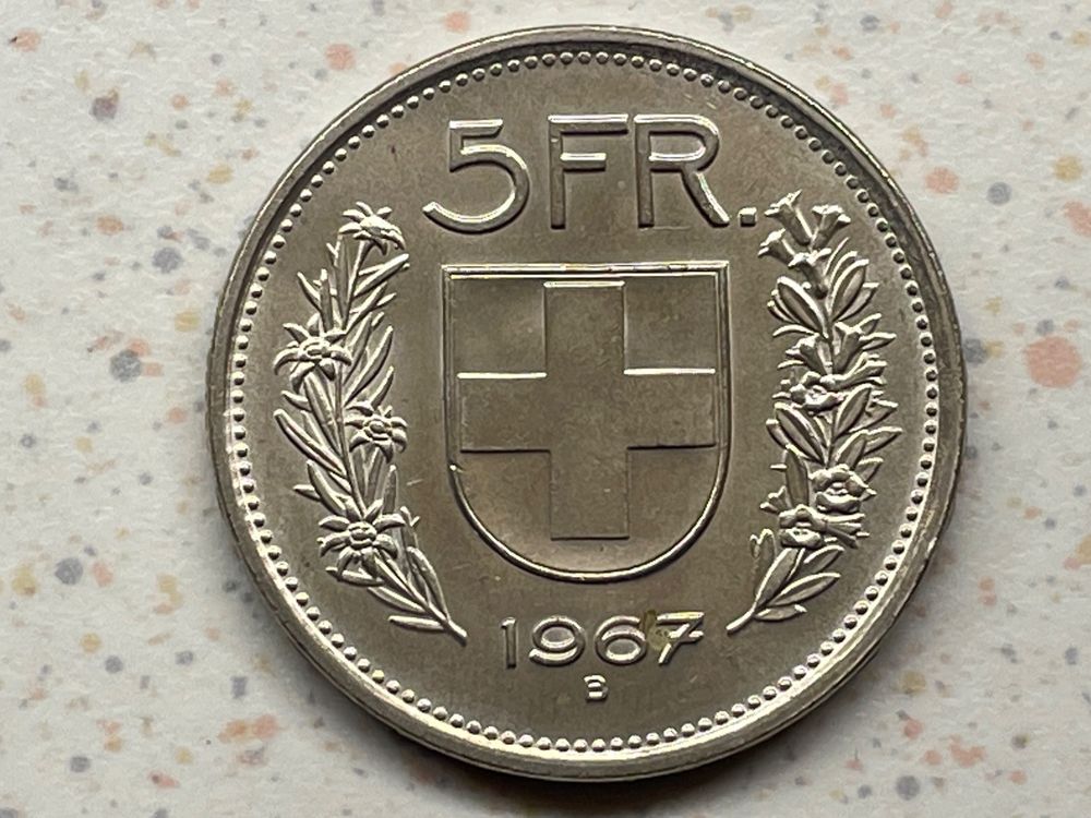 1967 5 Franken Top-Stück Silber | Kaufen auf Ricardo