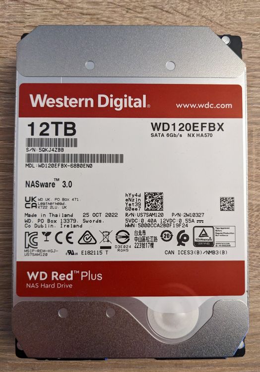 12TB Western Digital Plus HDD (Garantie bis 10.01.2026) | Kaufen auf ...