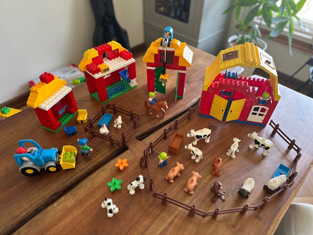 Big Lego Duplo farm w buildings, animals, tractor (Gebraucht) in Zürich ...