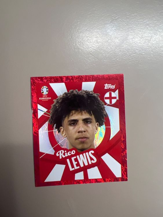 Topps EM 2024 ROT Rico Lewis ENG PTW (Neu (gemäss Beschreibung)) in ...