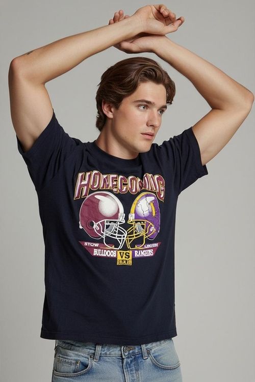 Vintage Homecoming Football T-Shirt - Stow Bulldogs vs (Gebraucht) in ...