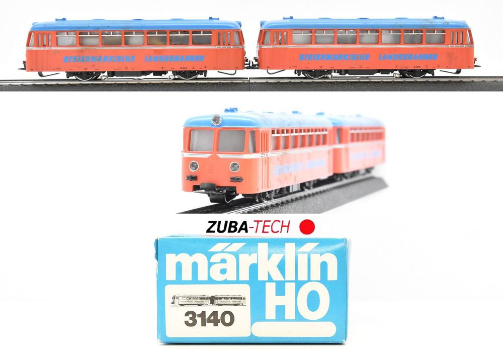 Märklin 3140 Schienenbus +Beiwagen H0 WS Analog mit OVP (Gebraucht) in ...