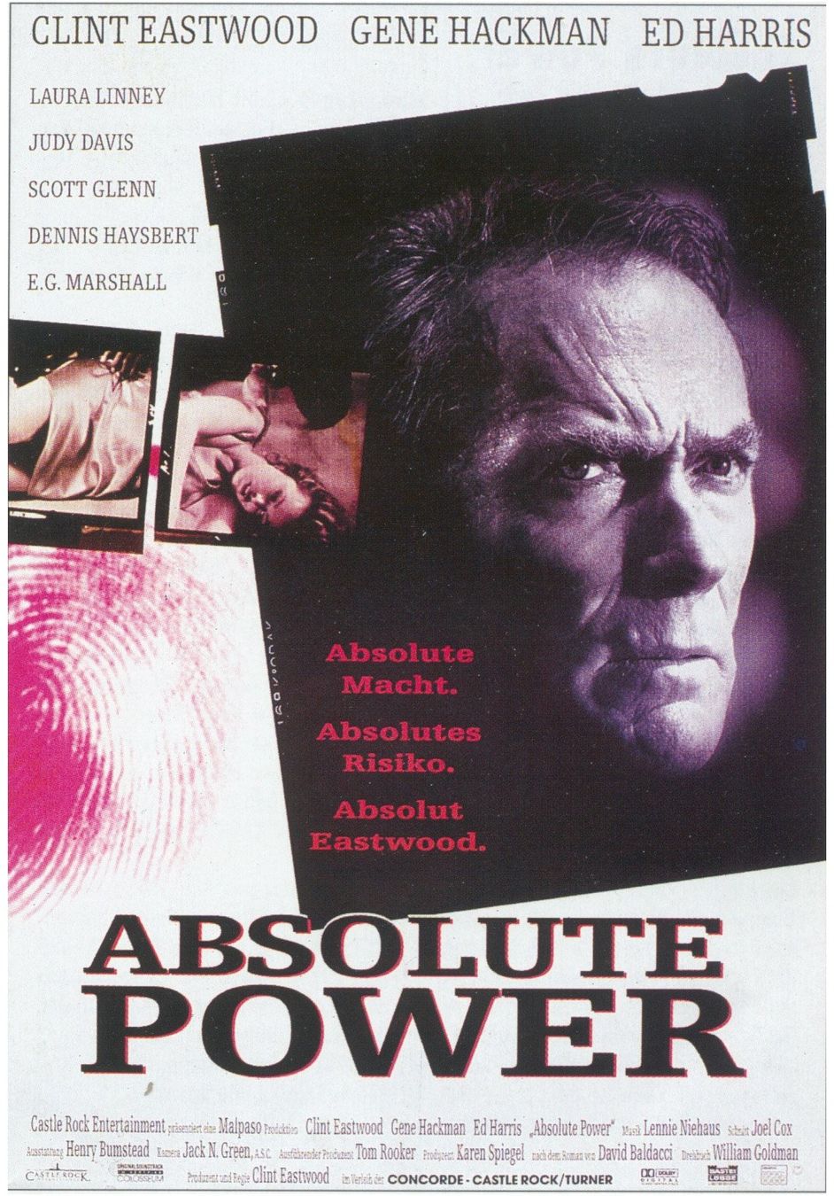 Absolute Power (1997) Clint Eastwood/Gene Hackman/Ed Harris (Gebraucht ...