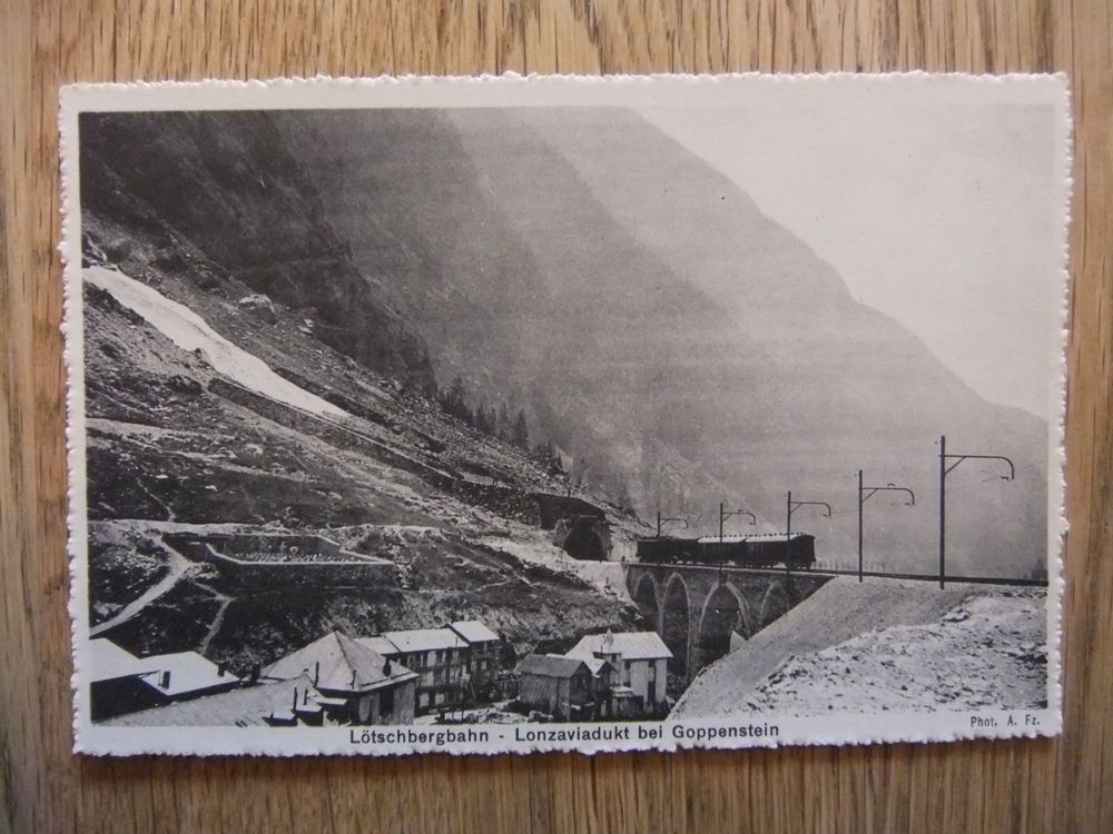Bern Lötschberg Simplon Bahn Lonzaiadukt bei Goppenstein (Gebraucht) in ...