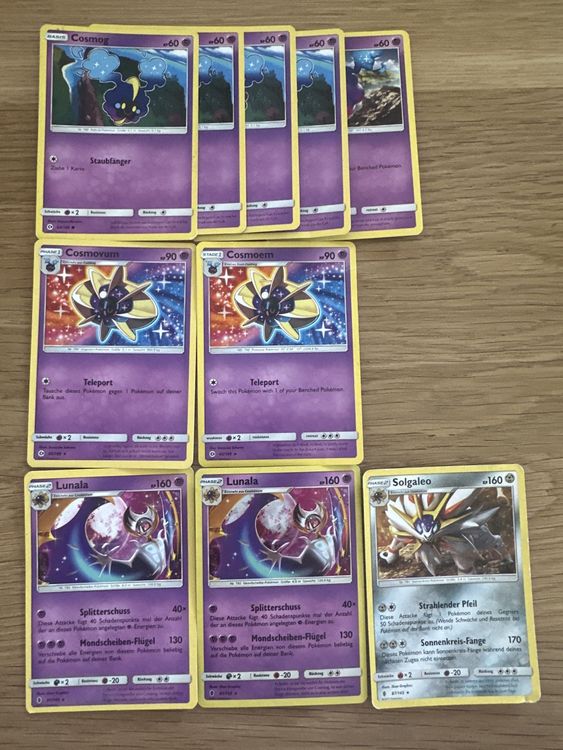 Lunala/ Solgaleo Evolution Pokemon (Gebraucht) in Unterägeri für CHF 1 ...