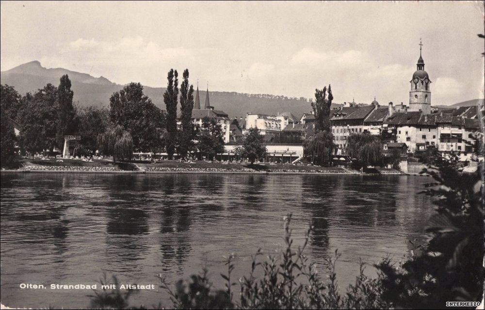 Olten SO // Strandbad mit Altstadt // Sommer | Kaufen auf Ricardo