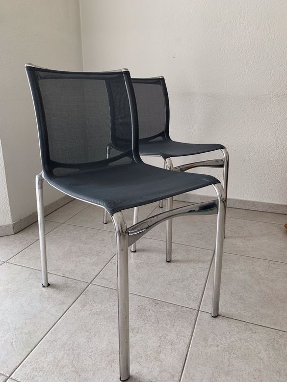 Zwei Alias-Designer Alu-Stühle, stapelbar | Kaufen auf Ricardo