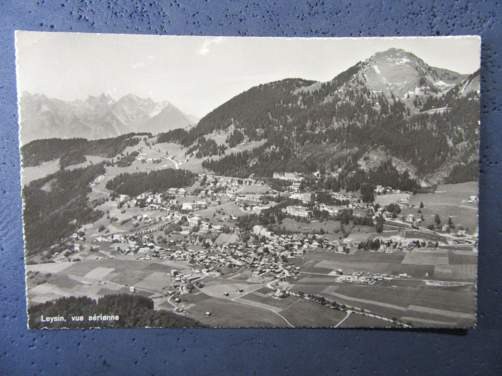 AK VD LEYSIN VUE AERIENNE FLUGZEUGAUFNAHME AERO-FOTO 1958BUG | Kaufen ...