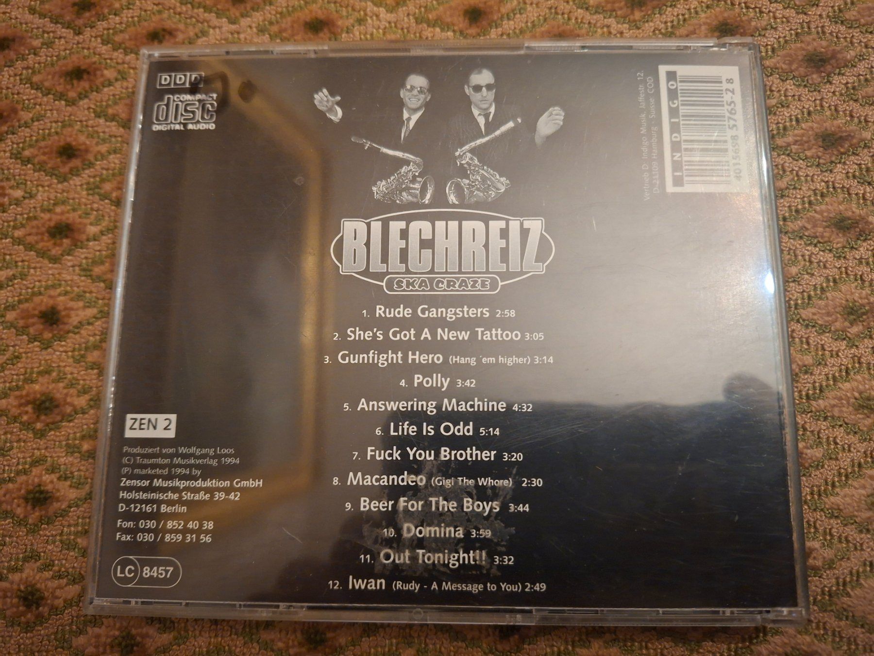 Rare CD - German SKA - Blechreiz - Rude Gangsters - 1994 (Gebraucht) in ...