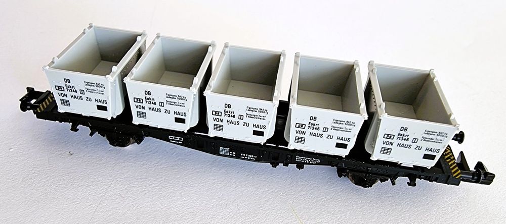 Fleischmann 8231, Container/Tragwagen mit 5 Behälter (Neu und originalverpackt) in Amriswil für ...