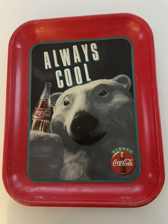 Coca Cola Tablett "Always Cool" 1993 Eisbär (Gebraucht) in Freidorf TG ...