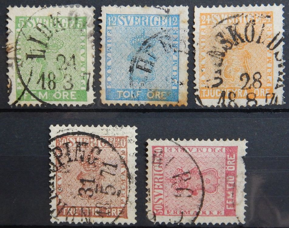 Schweden Kat. 7, 9-11 gest. 1858 Kat. 72 Euro (Gebraucht) in Zürich für ...