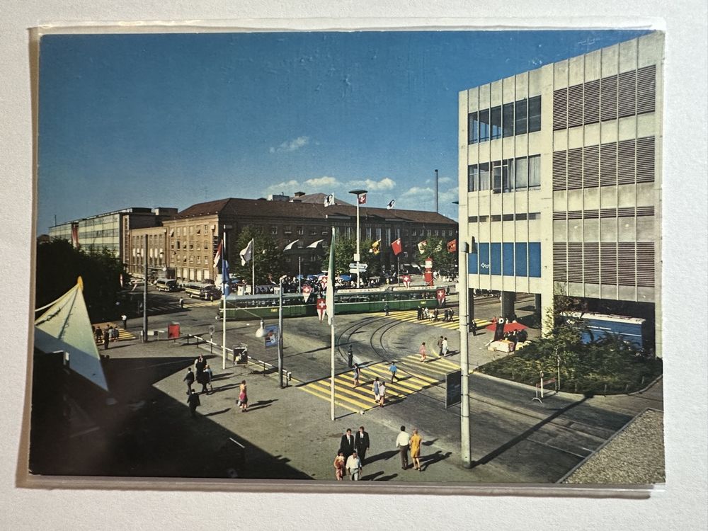 Historische AK Basel Messeplatz 1960er Jahre (Gebraucht) in Zug für CHF ...