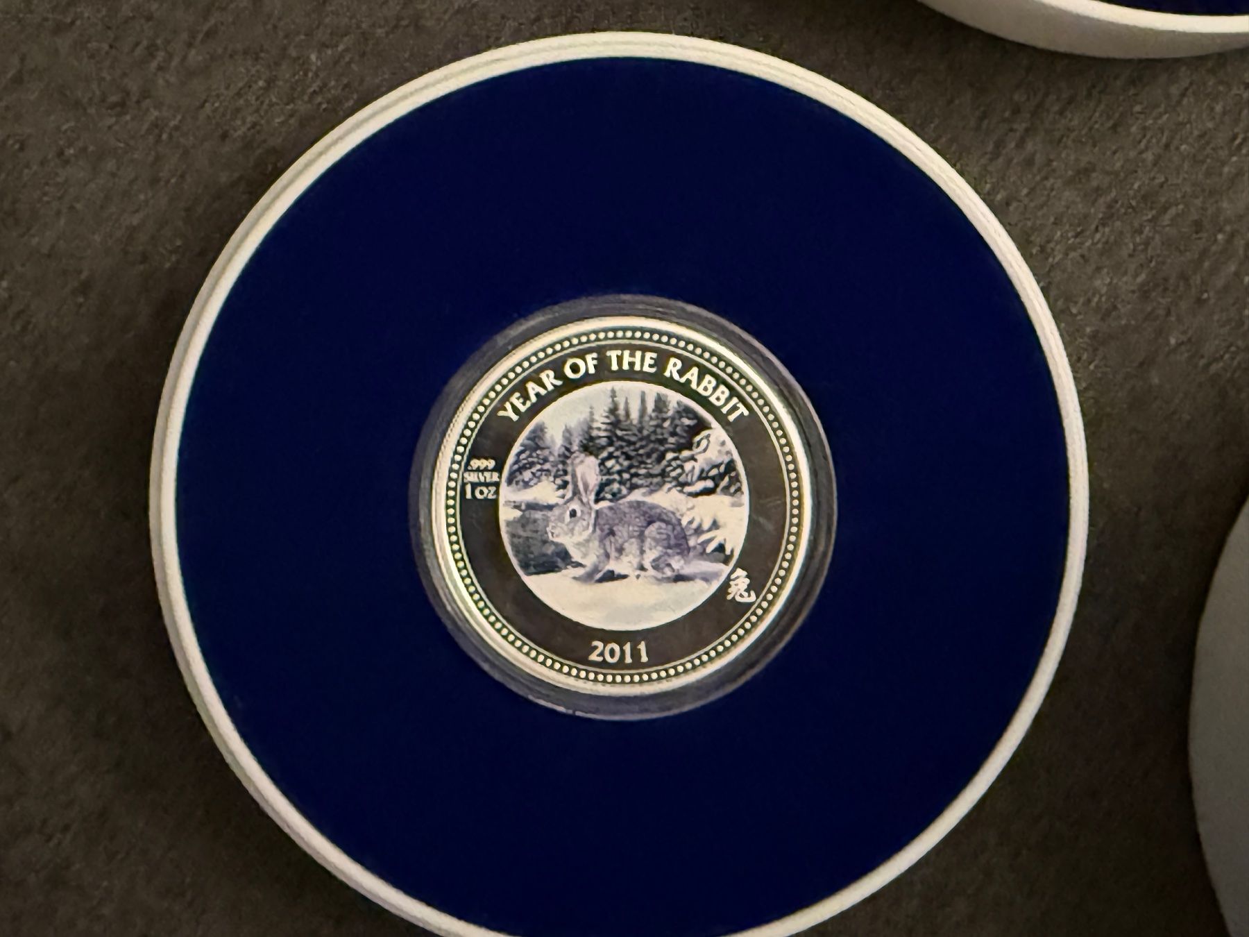 ⭐ 1 OZ RABBIT Lunar Year Silber Proof Münze Pitcairn Island (Neu und ...