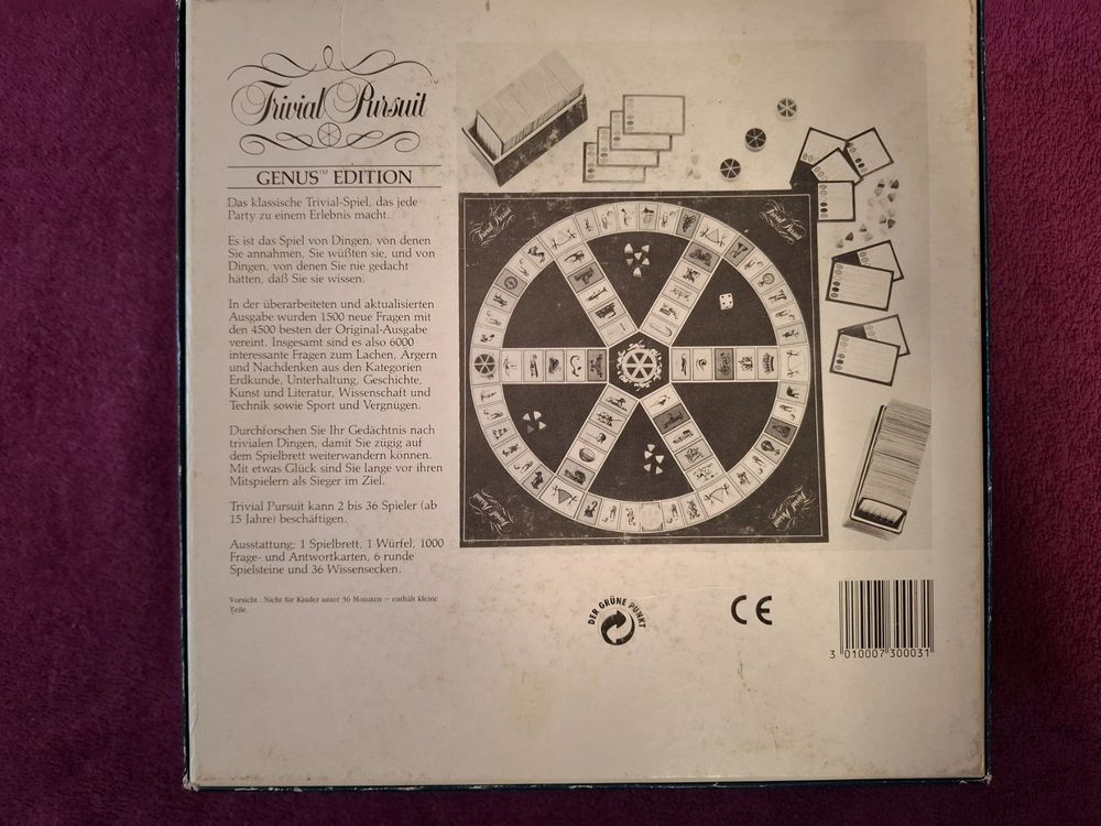 Trivial Pursuit Genius Edition - Komplettset 2te Edition (Gebraucht) in ...