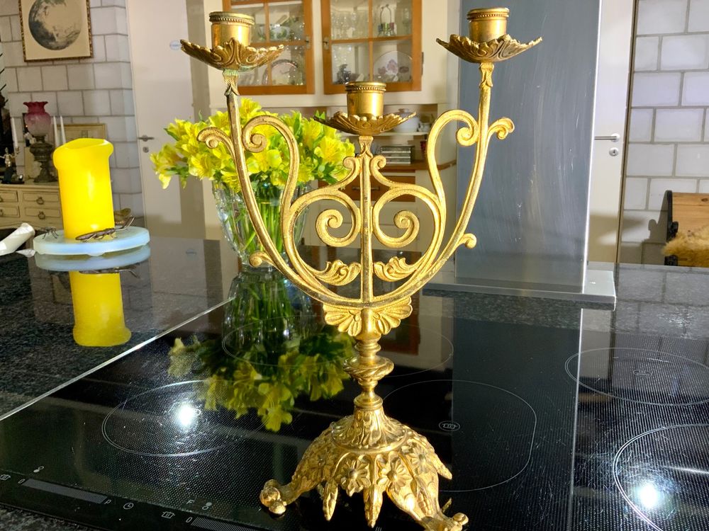 JUGENDSTIL KERZENLEUCHTER BRONZE FRANKREICH UM 1900 (Gebraucht) in Biglen für CHF 31 – mit ...