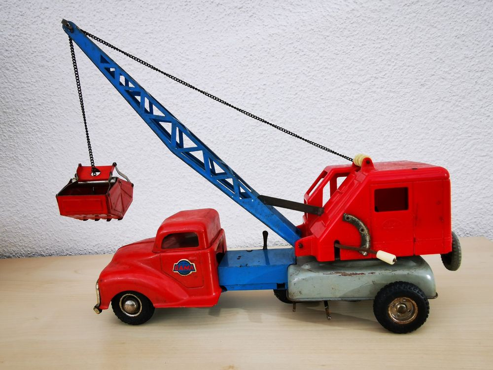 GAMA Kranwagen Lkw mit Bagger Nr. 280 Friktion / Schwungrad (Gebraucht ...